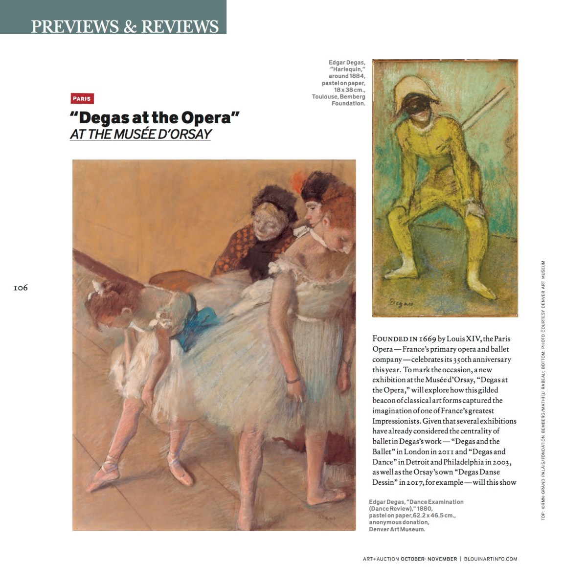 Preview: “Degas at the Opera” at the Musée d’Orsay